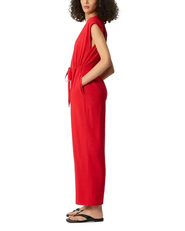Whistles Petite Sleeveless Drawstring Jumpsuit
