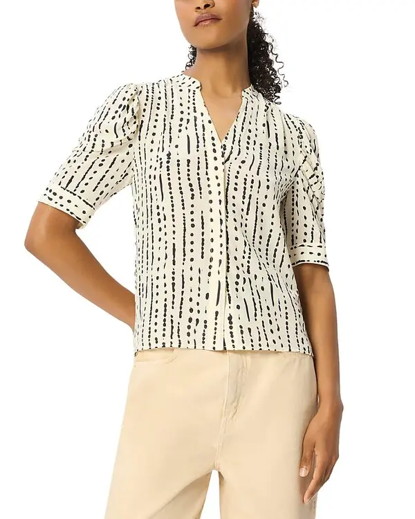Whistles Puffed Sleeve Blouse