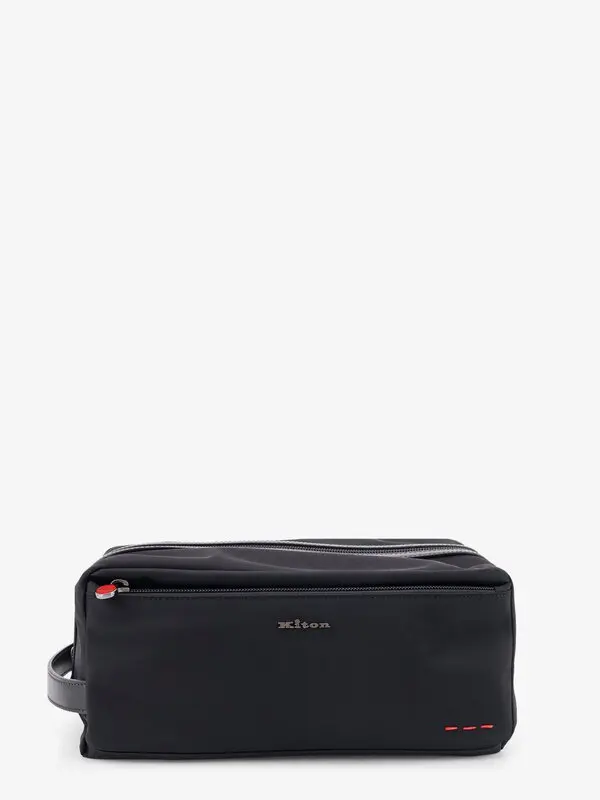 Kiton Nylon Beauty Case With Logo