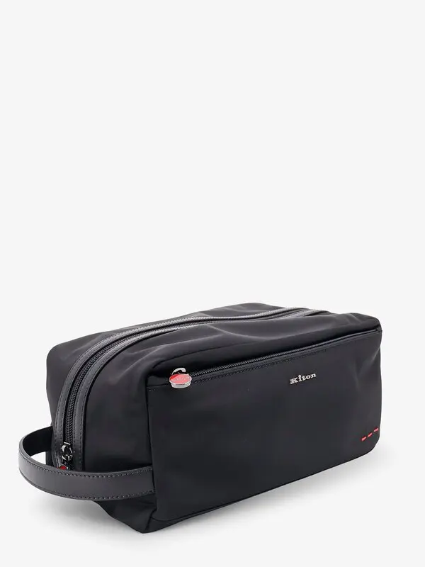 Kiton Nylon Beauty Case With Logo