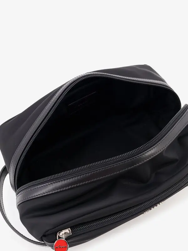 Kiton Nylon Beauty Case With Logo