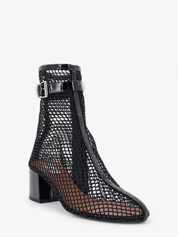 Alaïa 55 Mesh And Patent Leather Boots