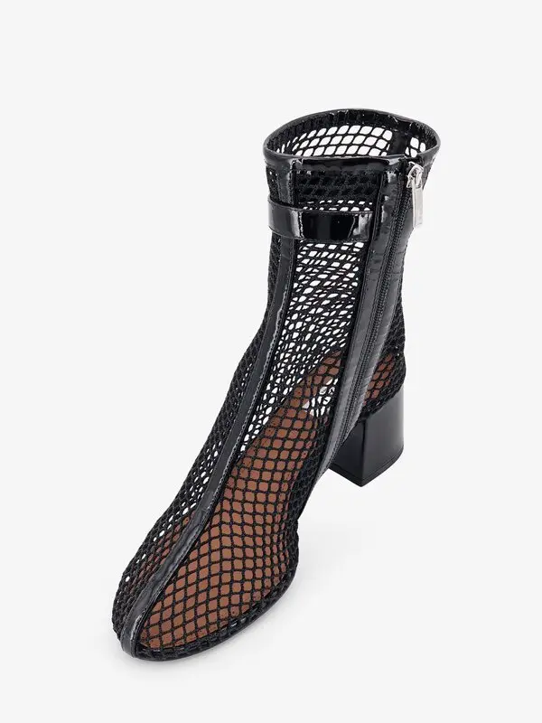 Alaïa 55 Mesh And Patent Leather Boots