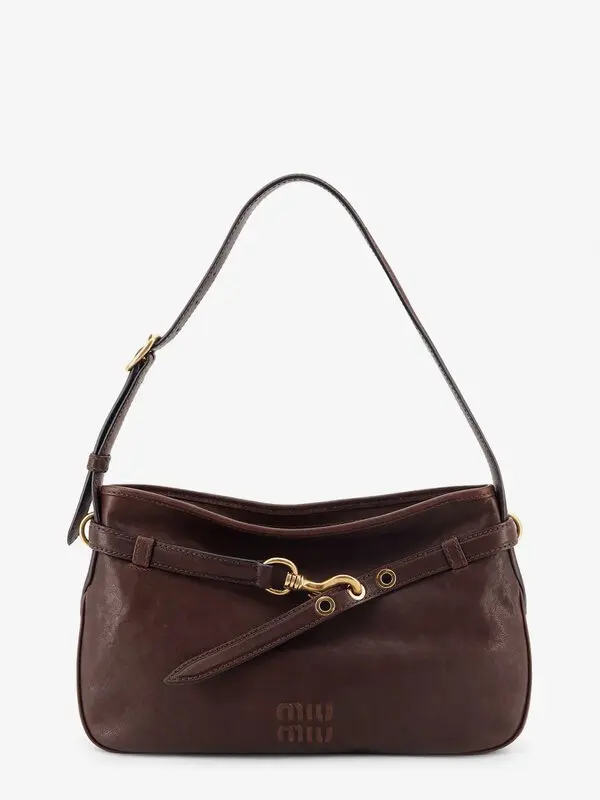 Miu Miu Aventure Leather Shoulder Bag
