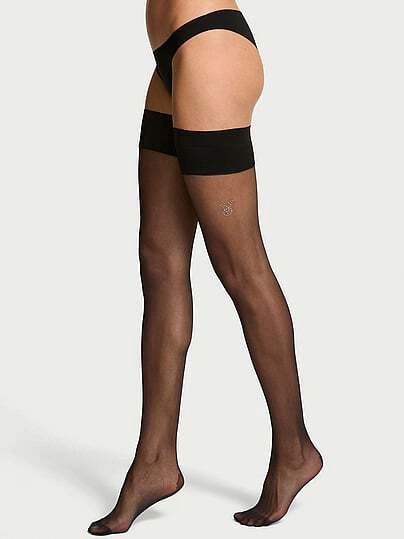 Victoria's Secret Shine Seam Thigh Highs