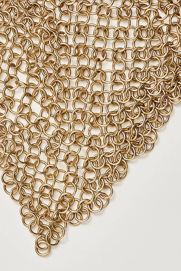Free People Bex Bandana Chainmail Belt - Gold