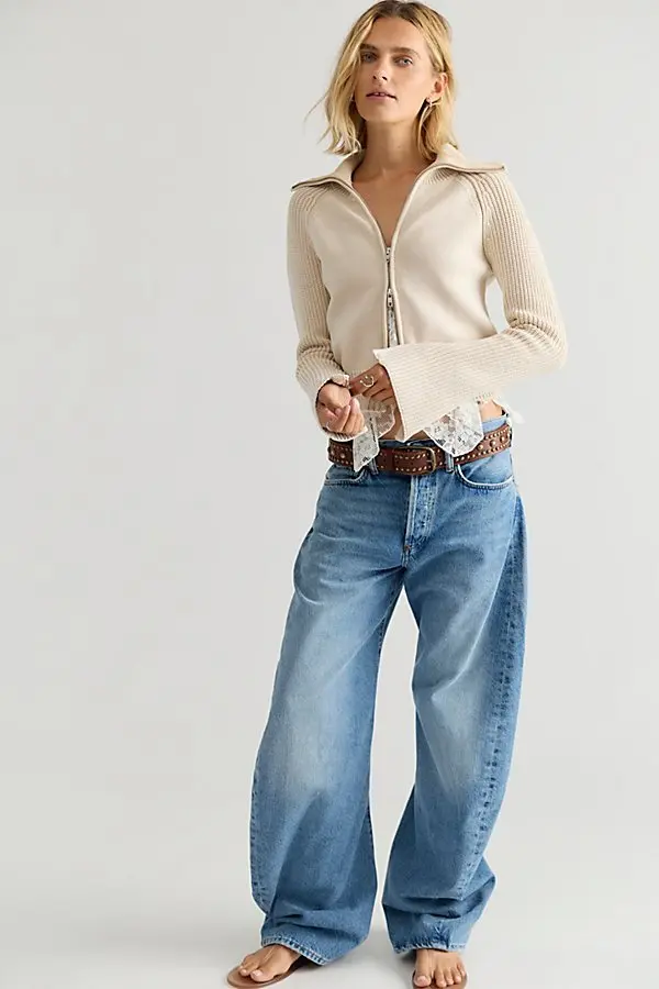 AGOLDE Spiral Twisted Seam Jeans - Venture