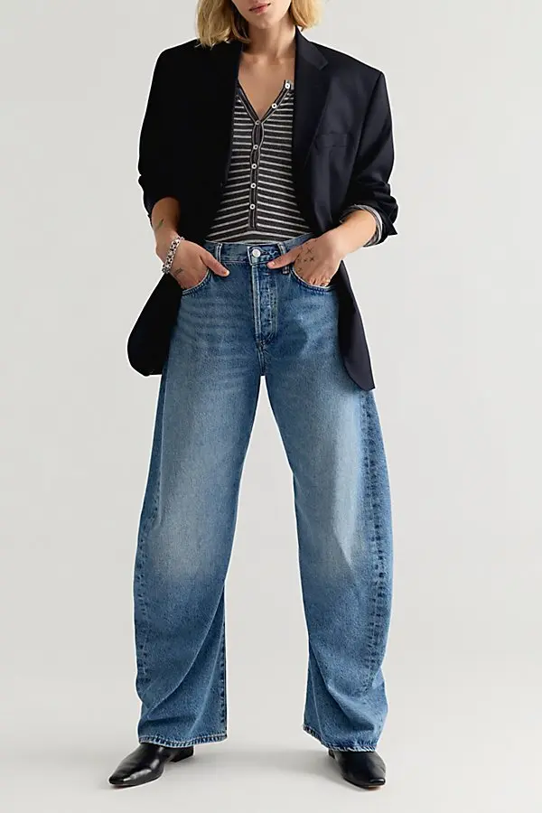 AGOLDE Spiral Twisted Seam Jeans - Venture