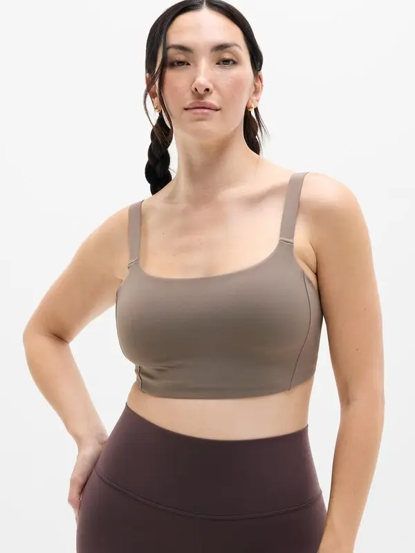 Athleta Reform Adjustable Sports Bra D-dd - Umber