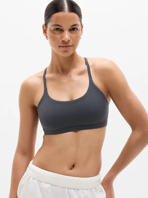 Athleta Transcend Scoop Sports Bra A-c - Ash
