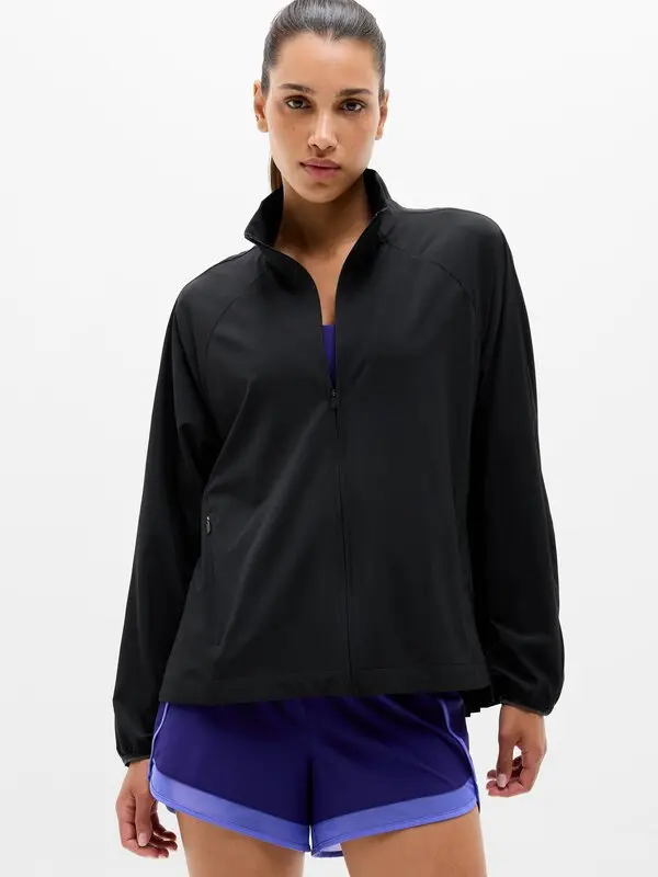 Athleta Featherweight Plissé Jacket