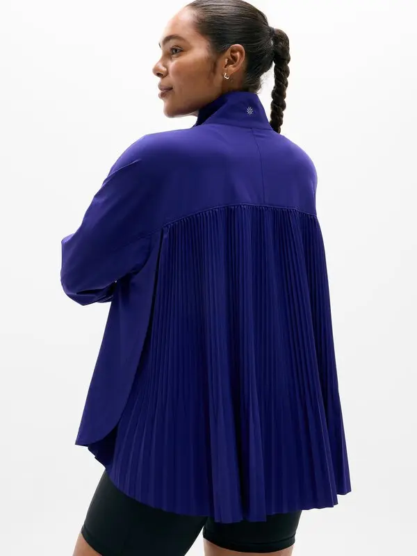 Athleta Featherweight Plissé Jacket