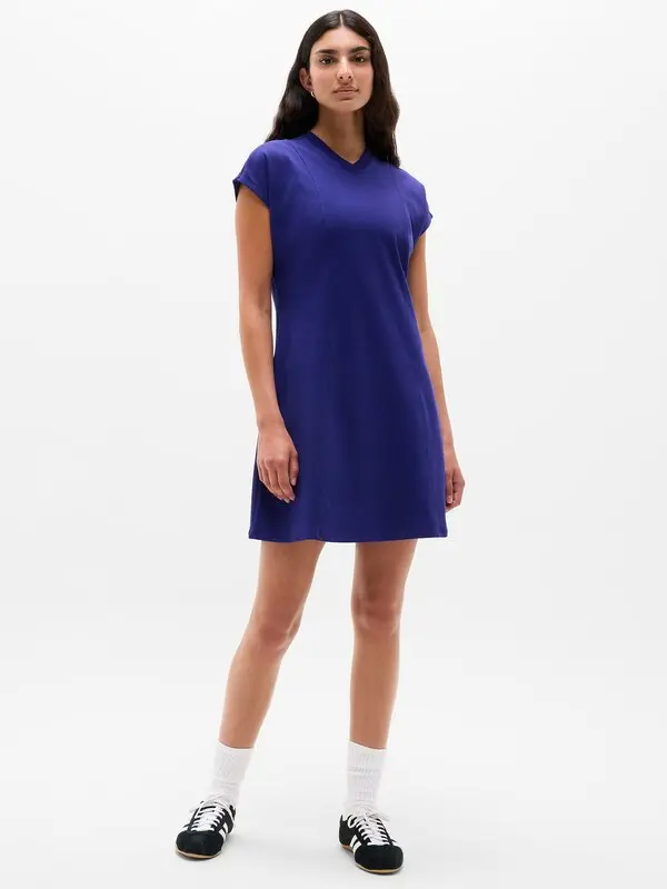 Athleta Wishful Cotton Dress - Mystic