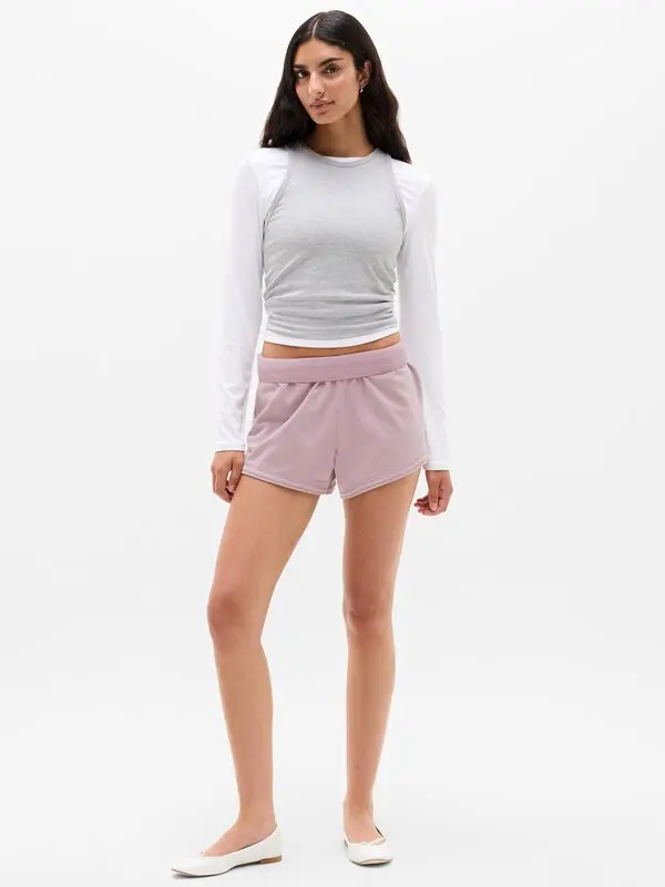 Athleta Airy Cotton Terry Shortie - Blush