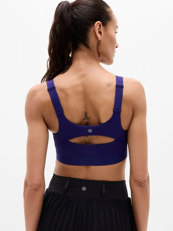Athleta Interval Adjustable Sports Bra A-c - Mystic