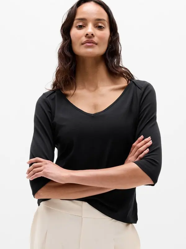 Athleta Foundation Midi Sleeve Tee