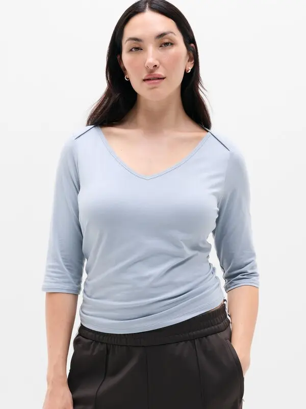 Athleta Foundation Midi Sleeve Tee