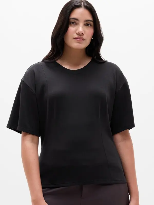 Athleta Wishful" Heavyweight Cotton Crew Neck T-shirt
