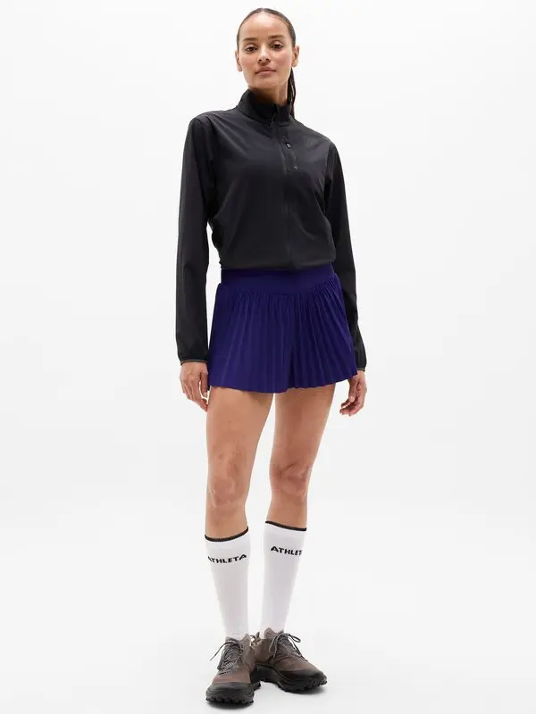 Athleta Featherweight Plissé Run Short - Mystic