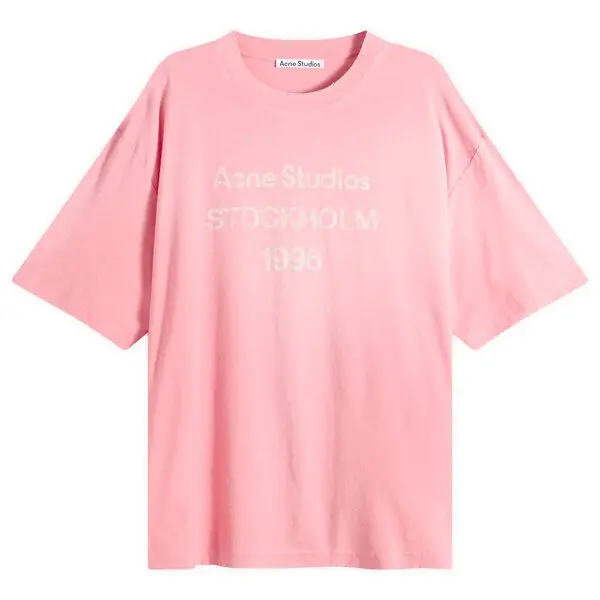 Acne Studios Exford 1996 Short Sleeve T-shirt - Tango Pink
