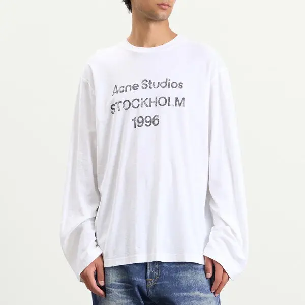 Acne Studios Edden 1996 G Long Sleeve T-shirt - Off White