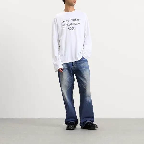 Acne Studios Edden 1996 G Long Sleeve T-shirt - Off White