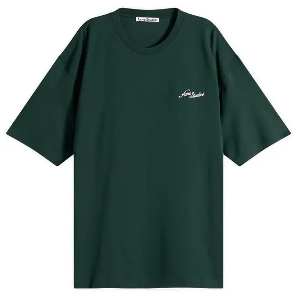 Acne Studios Exford Venice Logo T-shirt - Dark Green