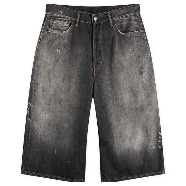 Acne Studios Judda Trafalgar Denim Shorts - Black