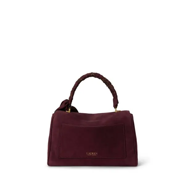 Ralph Lauren Farrah Soft Satchel With Scarf Detail