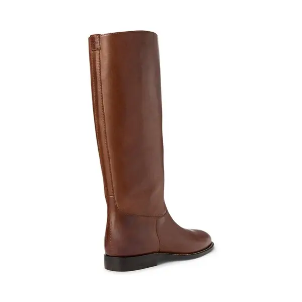 Ralph Lauren Burnished Leather Tall Boot