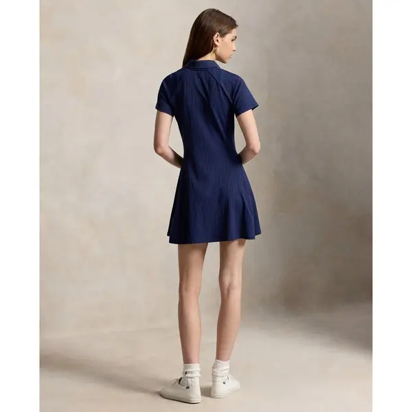 Ralph Lauren Cable Stretch-jacquard Polo Dress