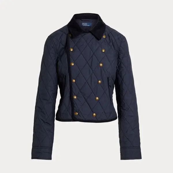 Ralph Lauren Double-breasted Quilted Jacket - Rl Navy