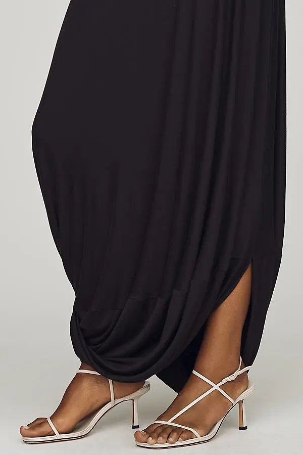 Anthropologie Knit Draped Midi Skirt