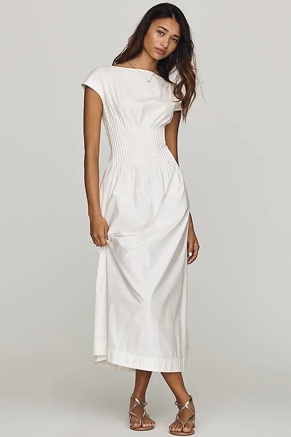 REFORMATION Atana Midi Dress - White