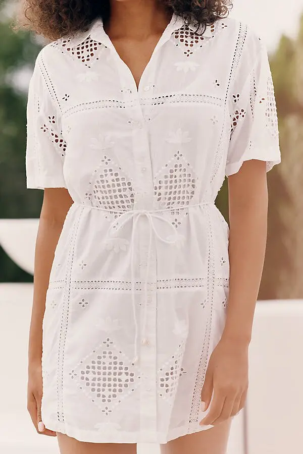 Z Supply Annabelle Cotton Eyelet Shirtdress
