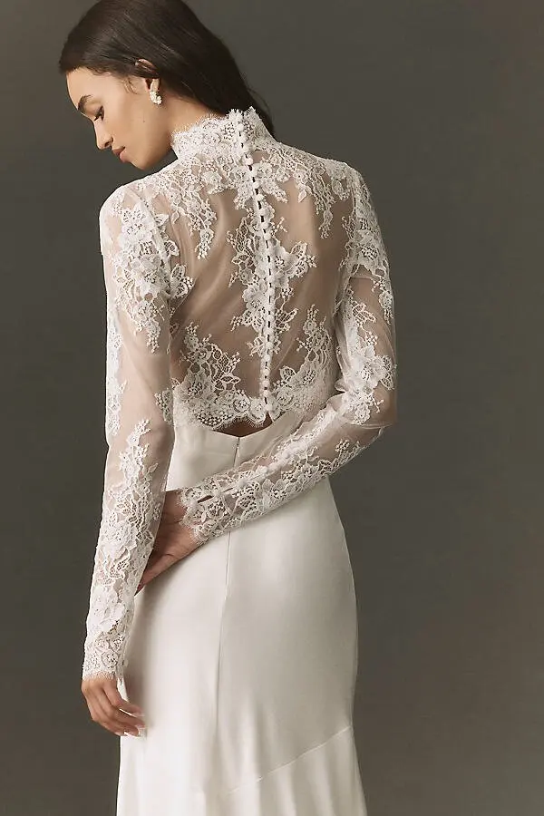 Watters Arabella Lace Top