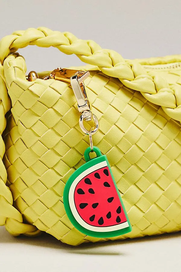 POSH TECH Silicone Bag Charm - Red Pattern