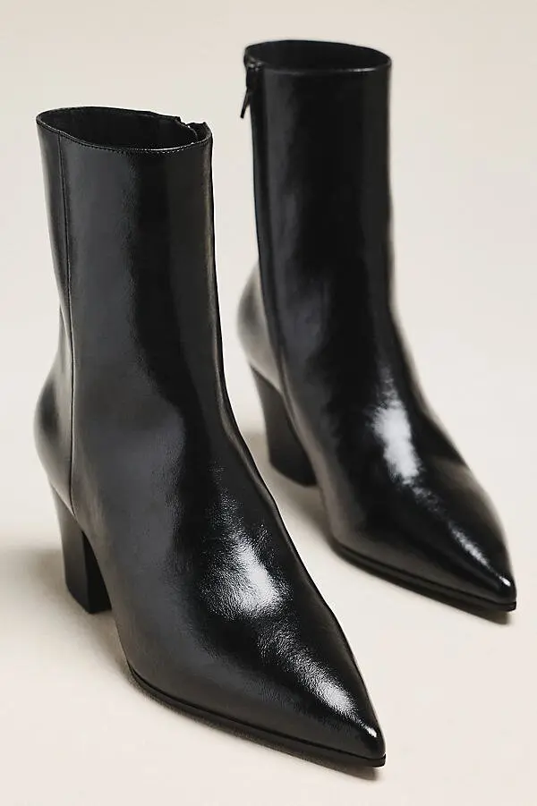 Jeffrey Campbell Joshua Tree Poted Toe Booties - Black