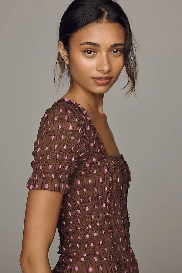 DAMSON MADDER Raphaela Cotton Midi Dress