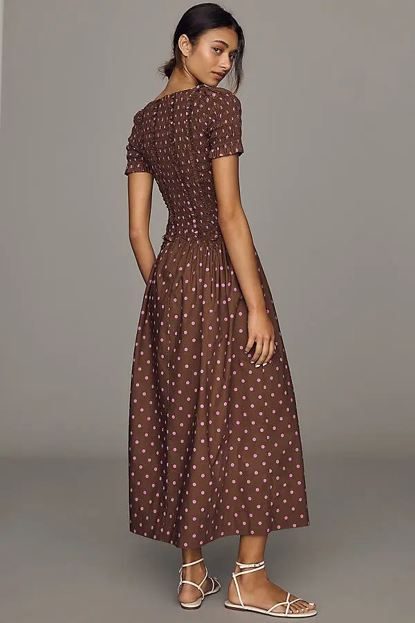 DAMSON MADDER Raphaela Cotton Midi Dress