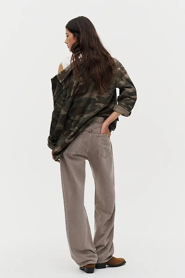 AGOLDE Luna Pieced High-rise Barrel-leg Jeans