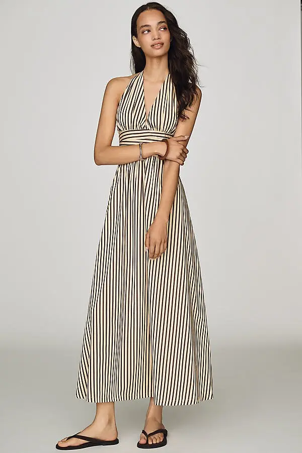 Faithfull The Brand Lido Cotton Maxi Dress - Sand