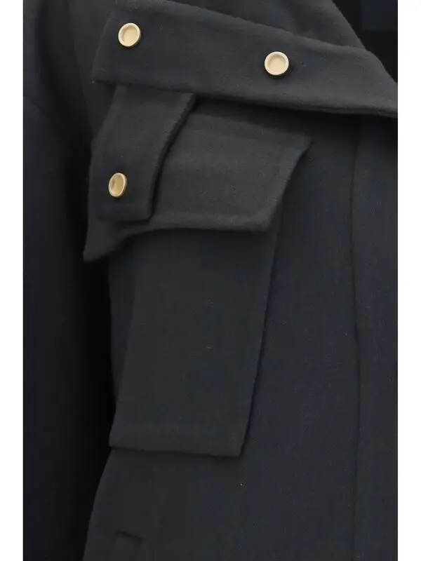 Giorgio Armani Double Cashmere Blouson With High Collar - Gray
