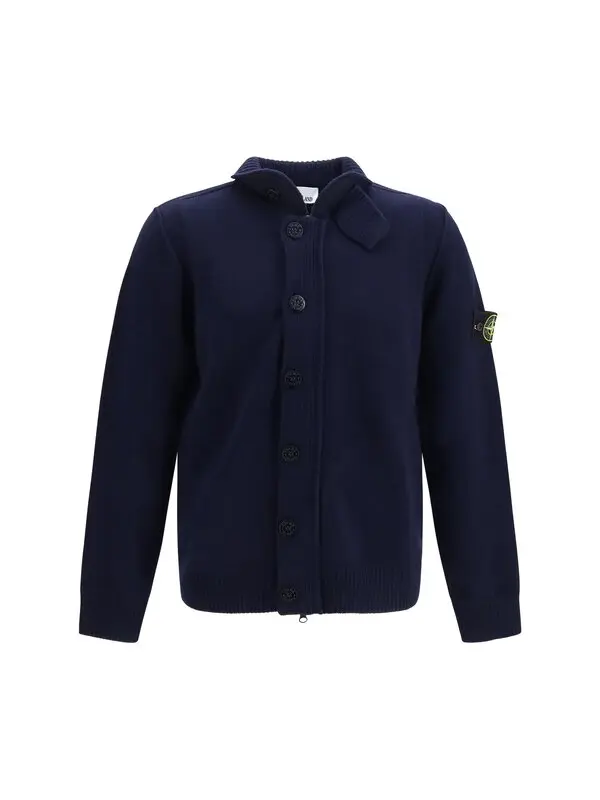 Stone Island Crewneck Sweater With Logo Patch
