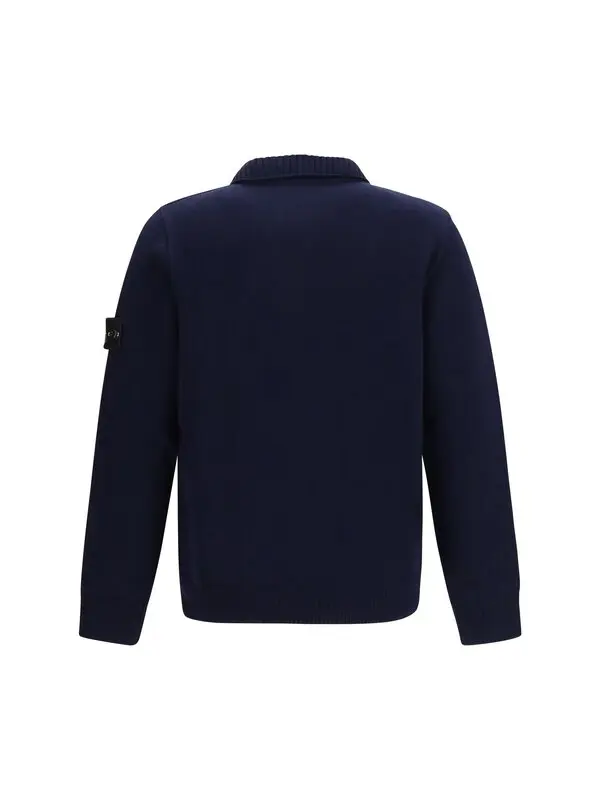 Stone Island Crewneck Sweater With Logo Patch