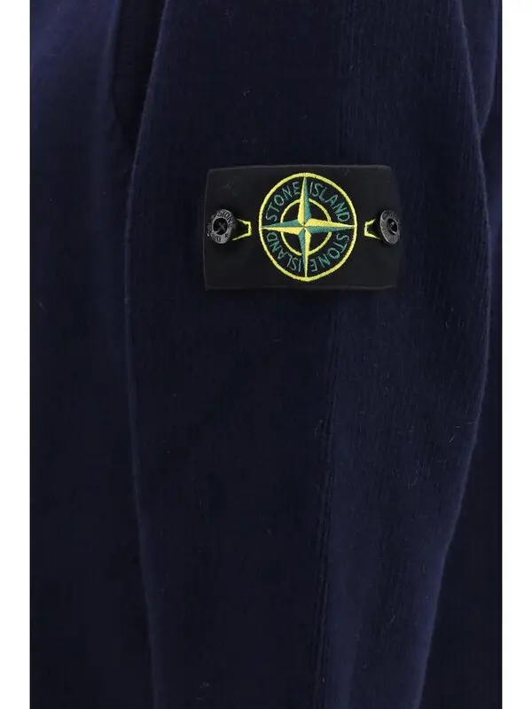Stone Island Crewneck Sweater With Logo Patch