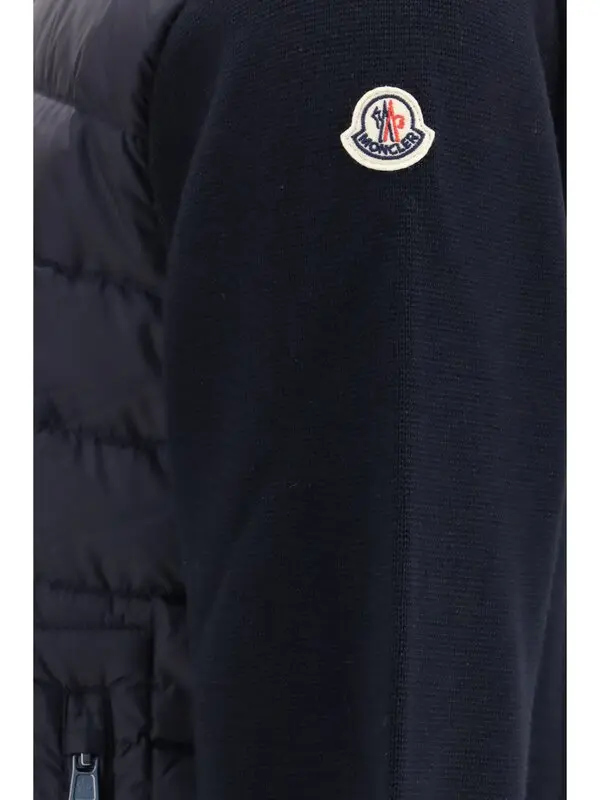 Moncler Cardigan With Padded Zip Closure