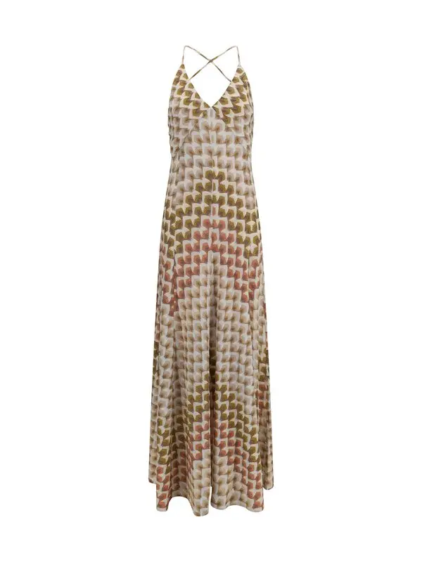Missoni Long Lamé Viscose Dress - Multicolor