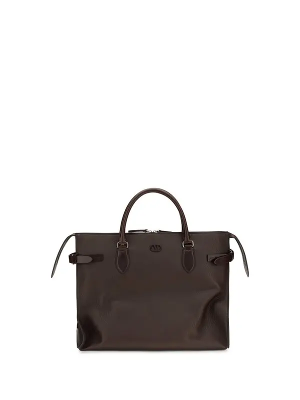 Valentino Garavani Large Antibes Top Handle Bag - Brown