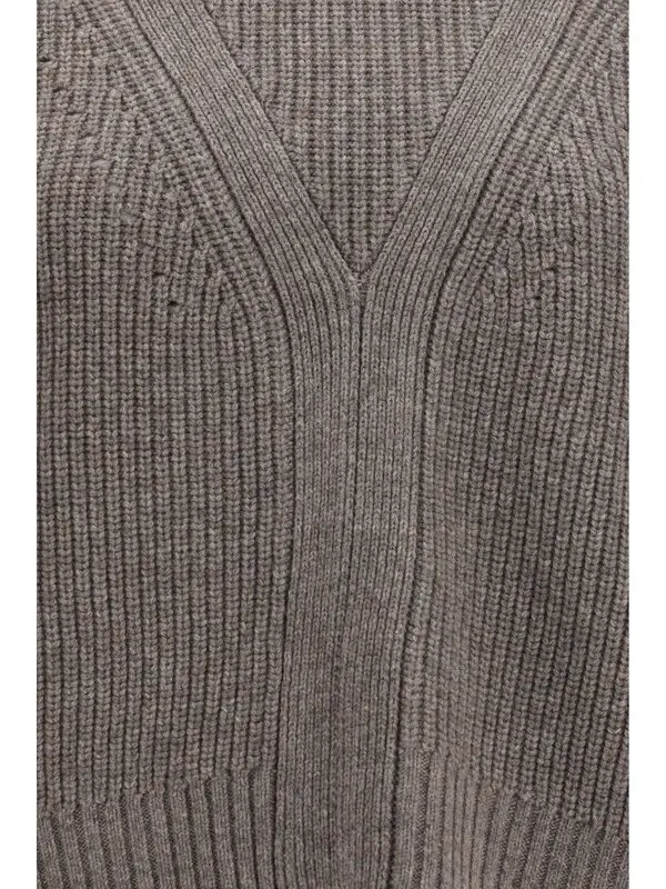 P.a.r.o.s.h High-neck Sweater With Perforated Shoulders